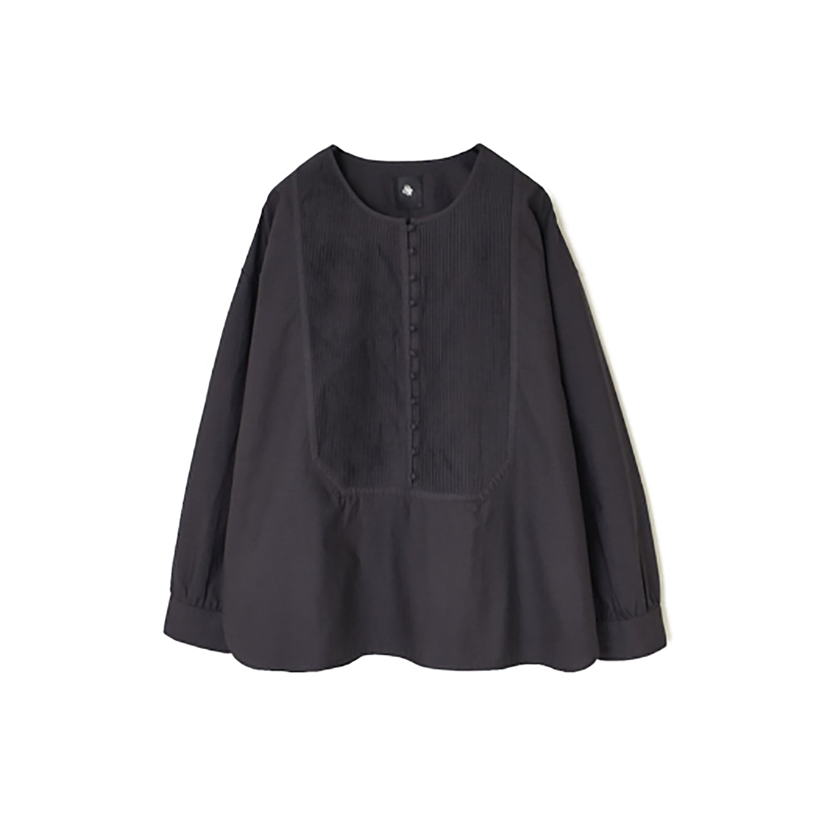 CREW NECK BOSOM SHIRT WITH MINI PINTUCK — ANTRY USE ONLY GENUINE