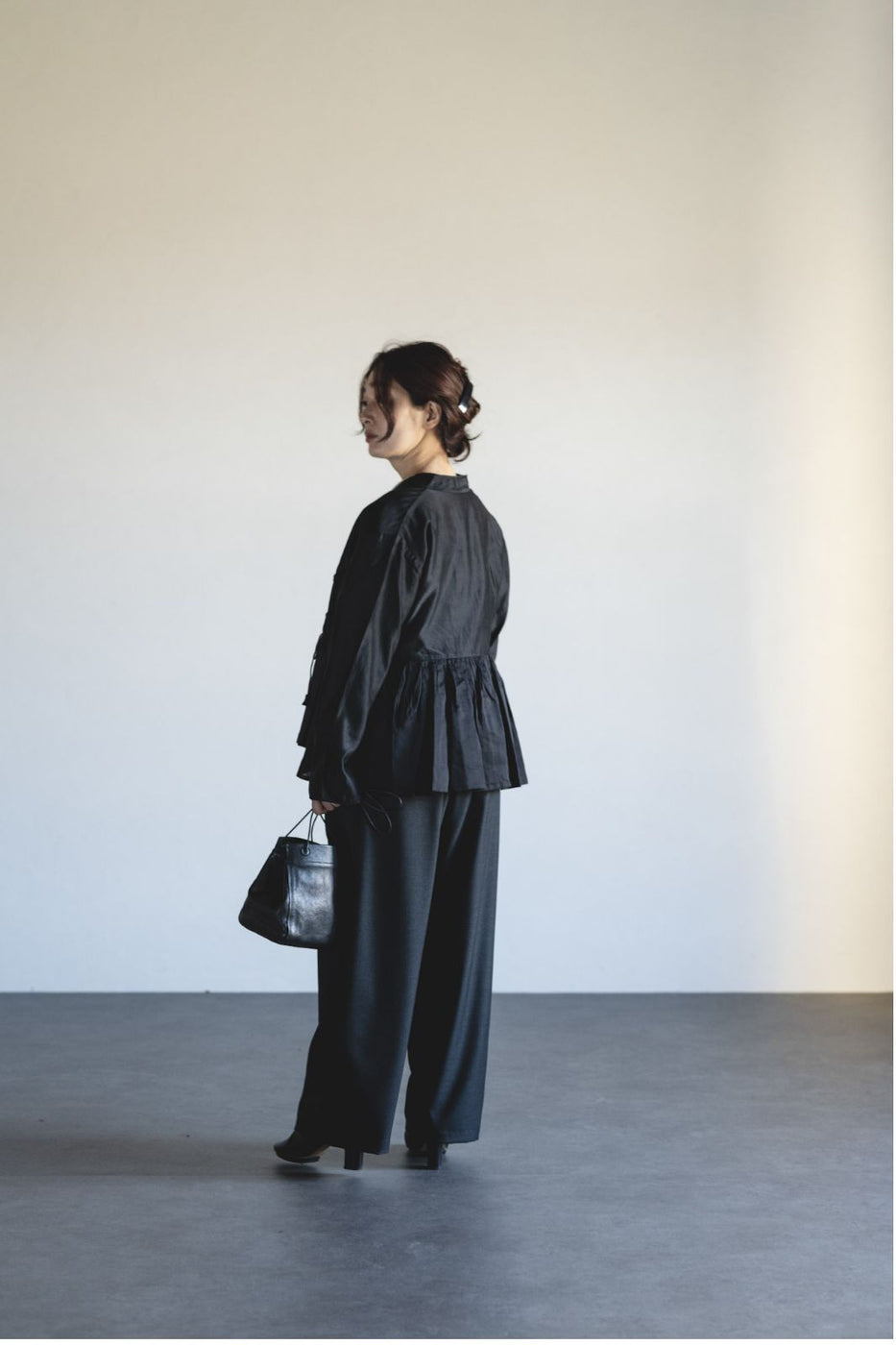 HANDWOVEN COTTON SILK CACHE COEUR｜手織りチャンデリシルクのカシュクールブラウス｜上質コットンシルク ...