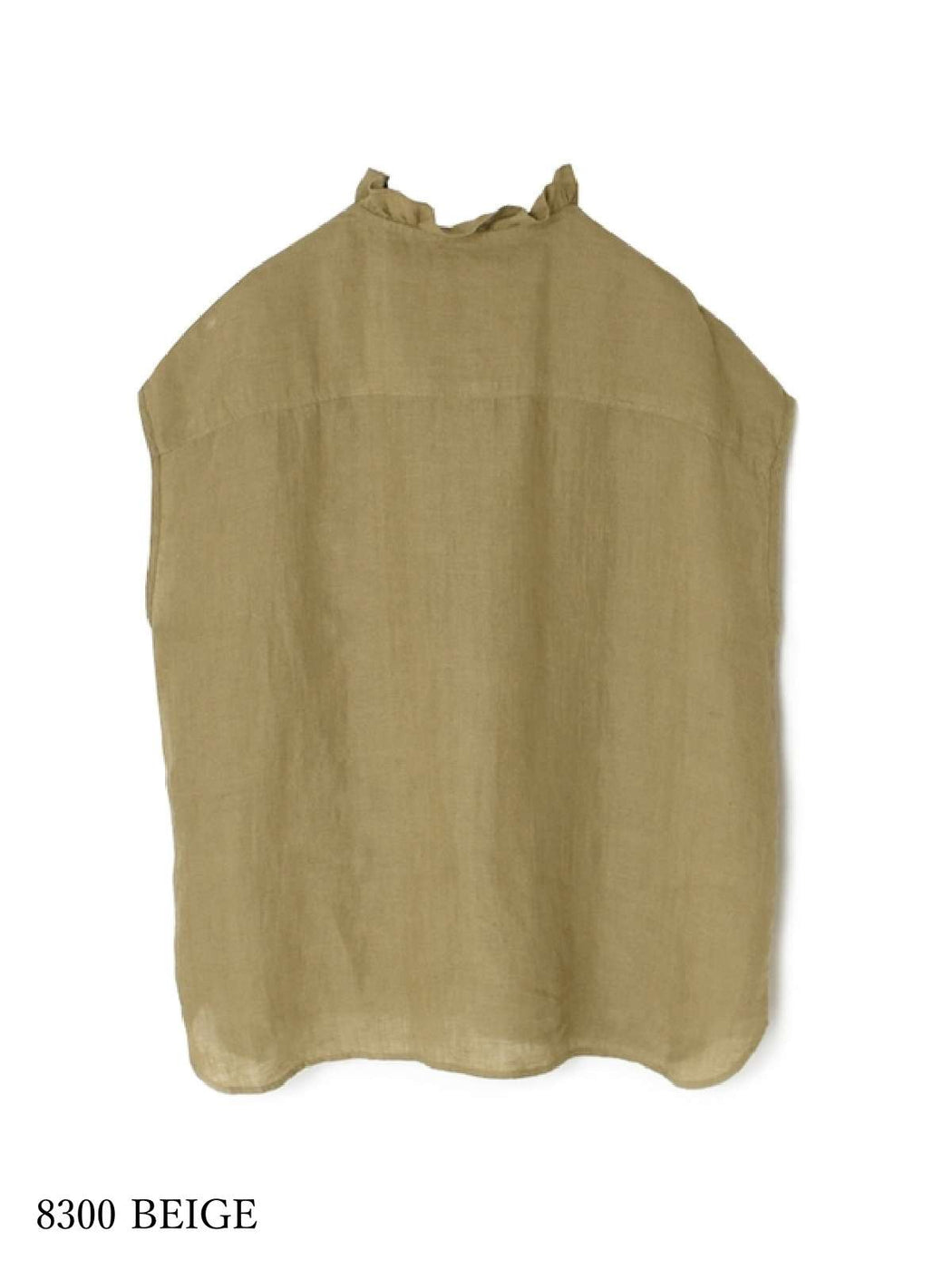 maison de soil | YARN DYE AUTO LOOM 60s LINEN PLAIN NO SLEEVE FRILL CO ...