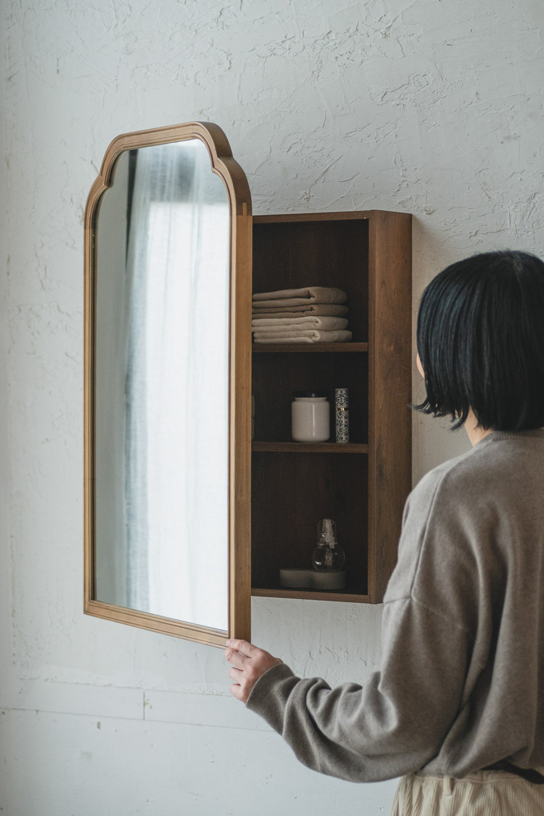 Wood arch キャビネットミラー — ANTRY USE ONLY GENUINE