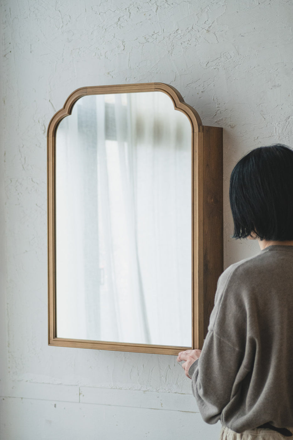 Wood arch キャビネットミラー — ANTRY USE ONLY GENUINE