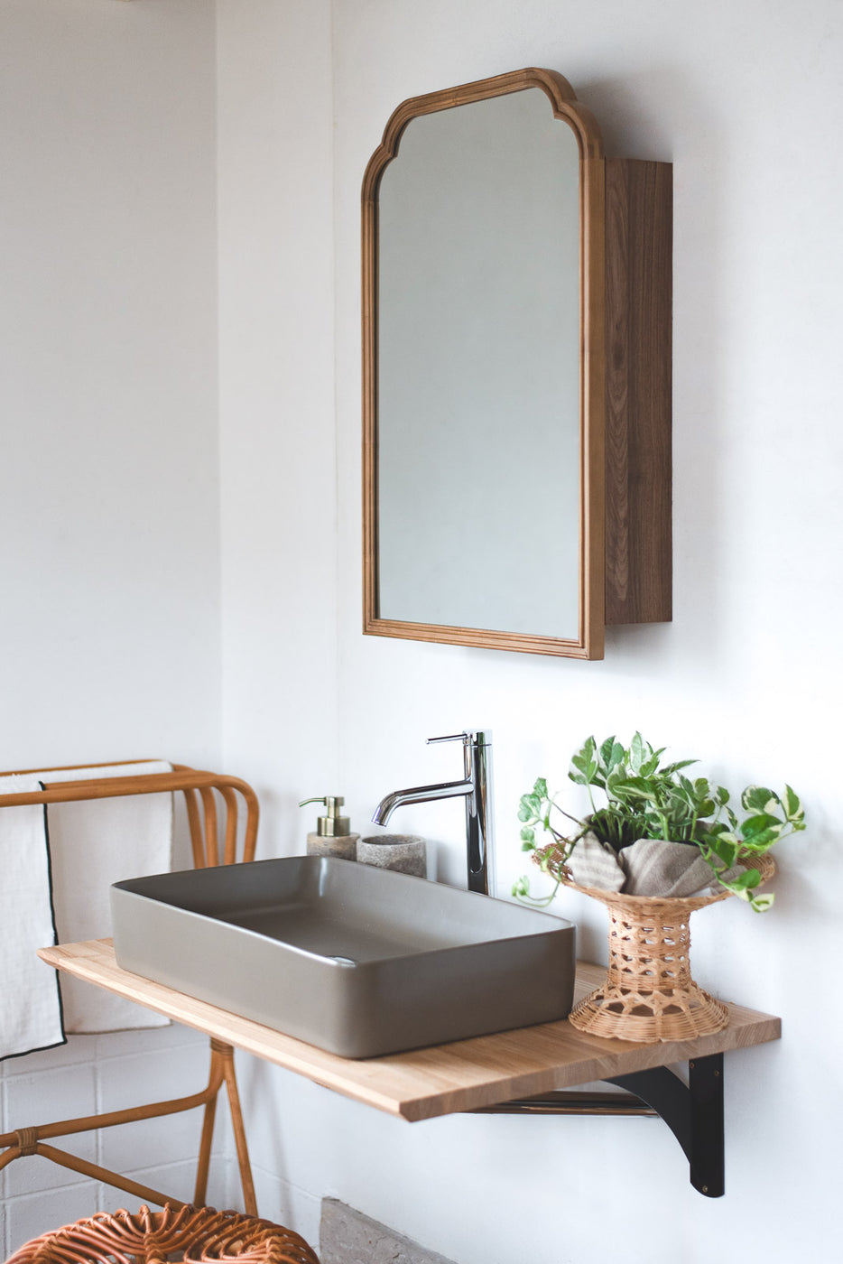 Wood arch キャビネットミラー — ANTRY USE ONLY GENUINE